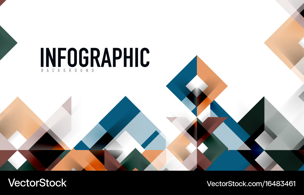Business Presentation Geometric Template Vector Image