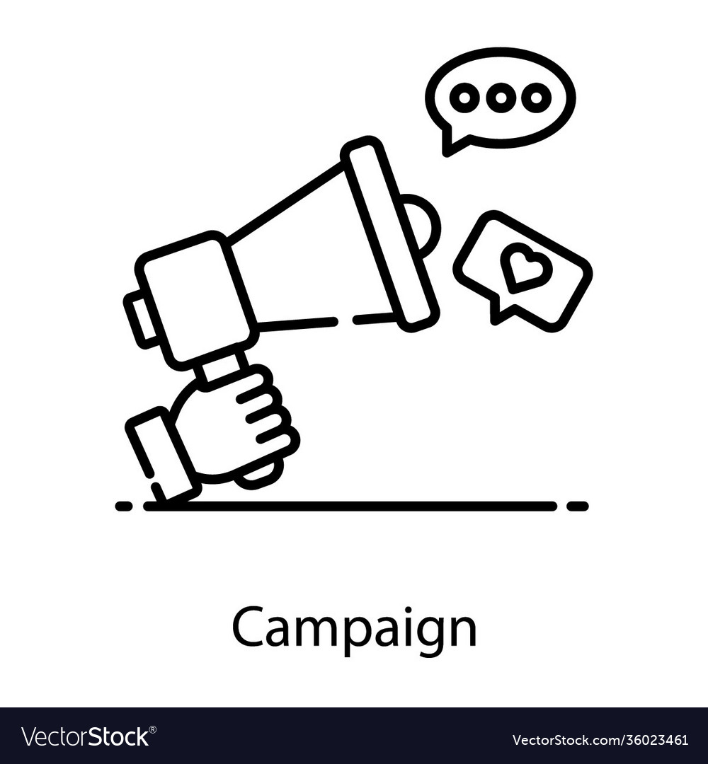 Campaign Royalty Free Vector Image - VectorStock
