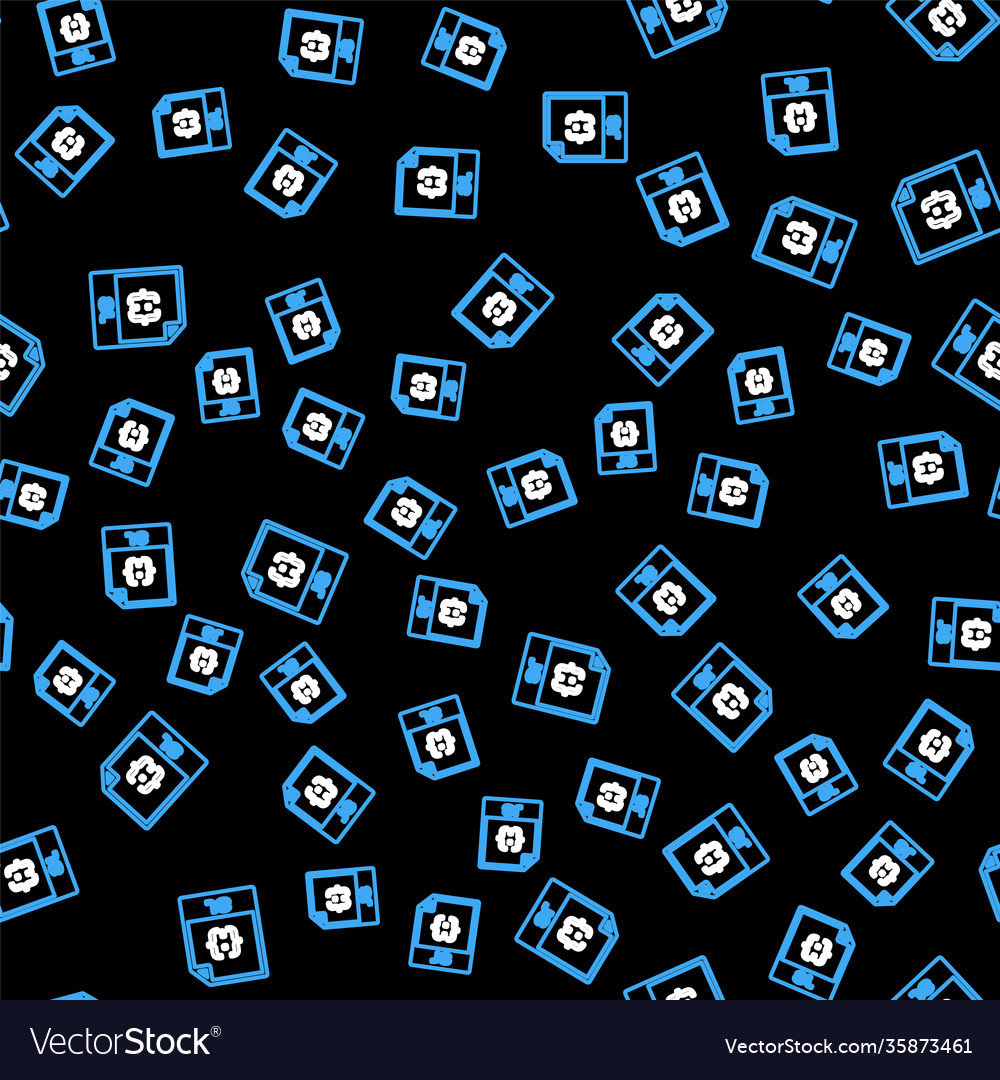 Line Js File Document Download Js Button Icon Vector Image 