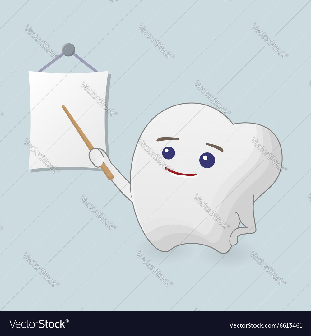 Teaching tooth Royalty Free Vector Image - VectorStock