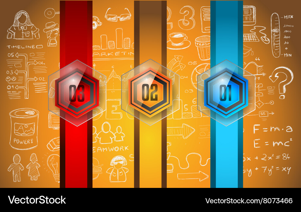Clean infographic layout template for data Vector Image