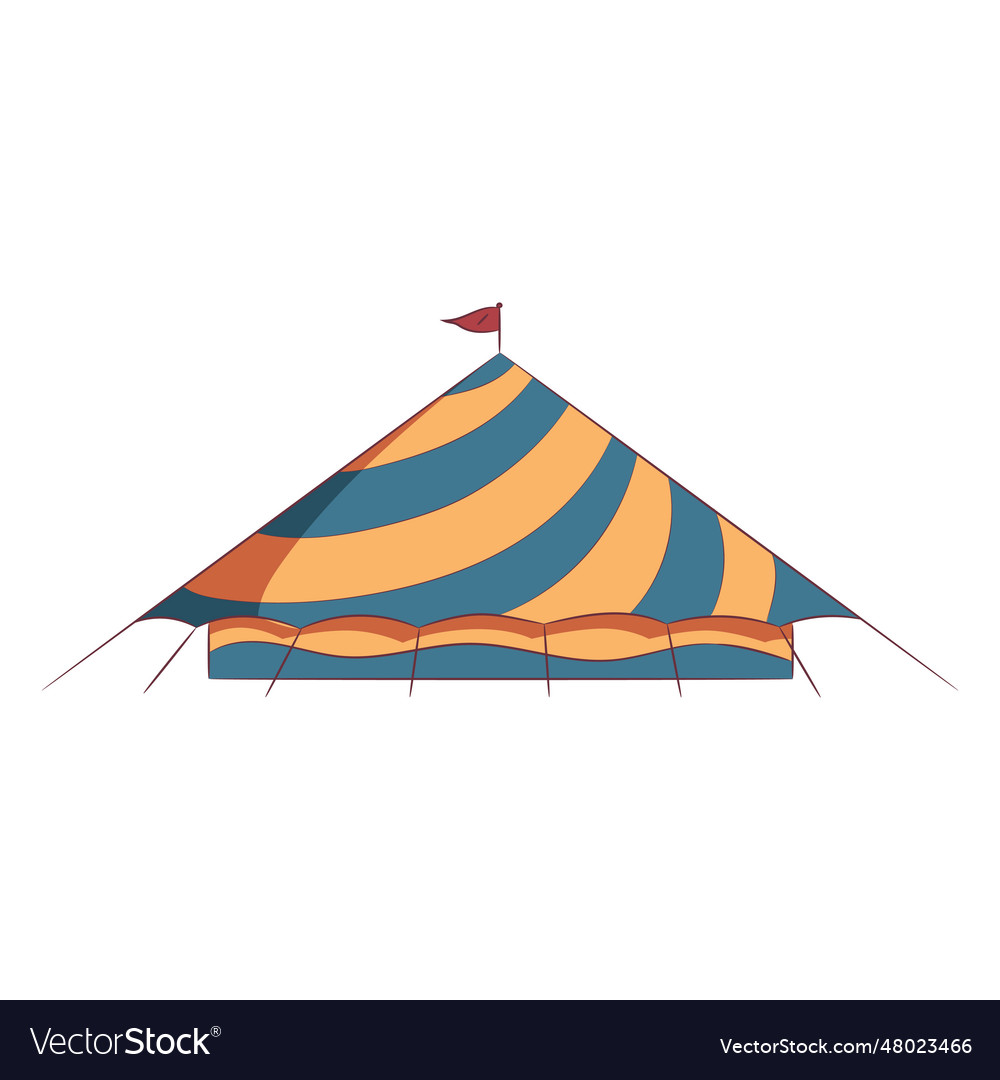 Colored circus tent Royalty Free Vector Image - VectorStock