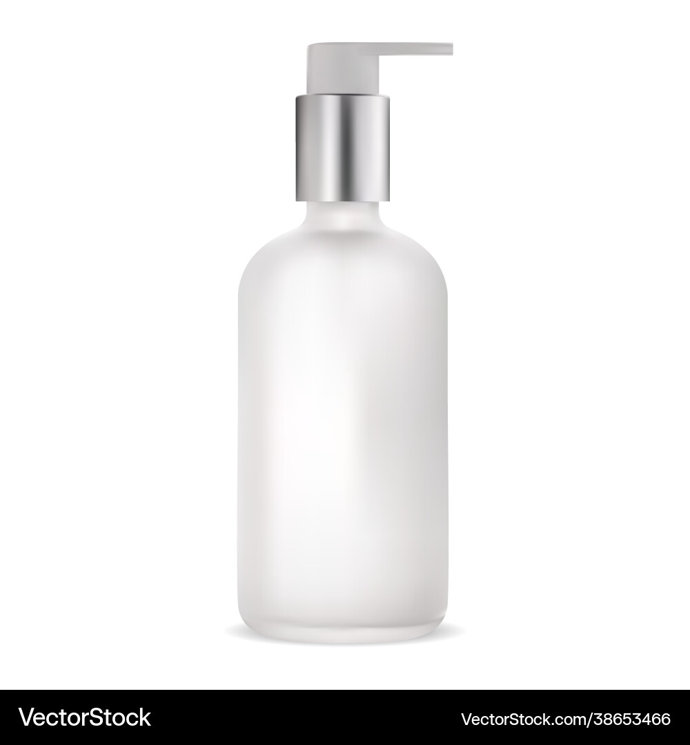 Cosmetic lotion package pump container serum gel Vector Image