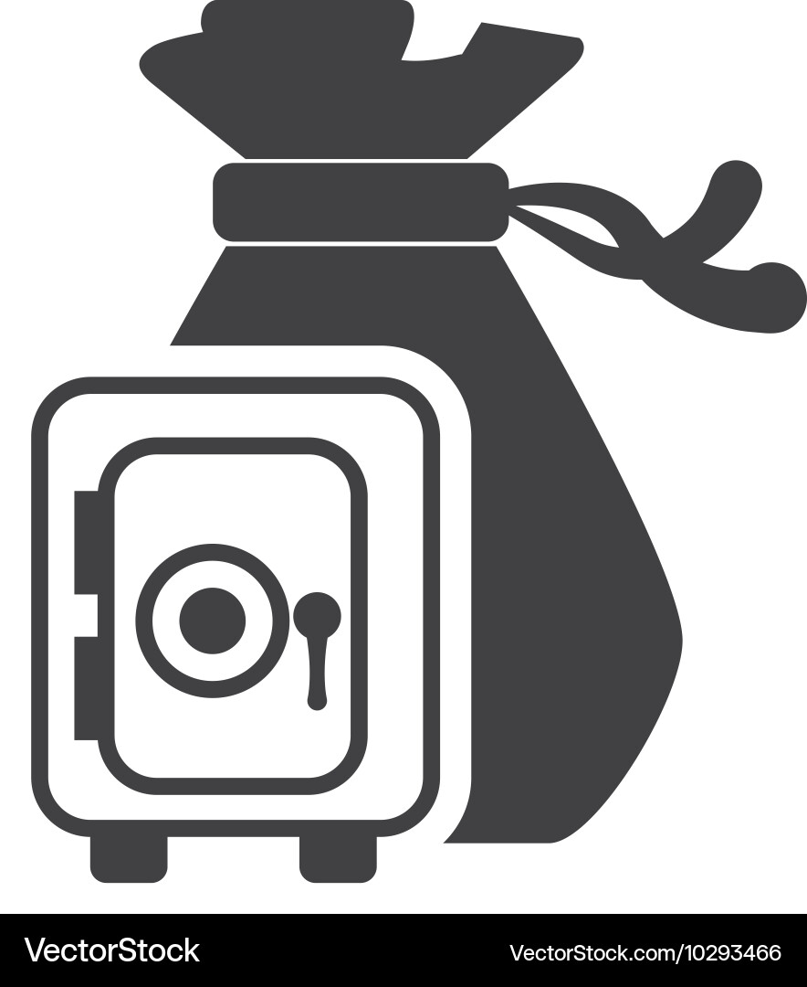 Money bag financial commerce design Royalty Free Vector