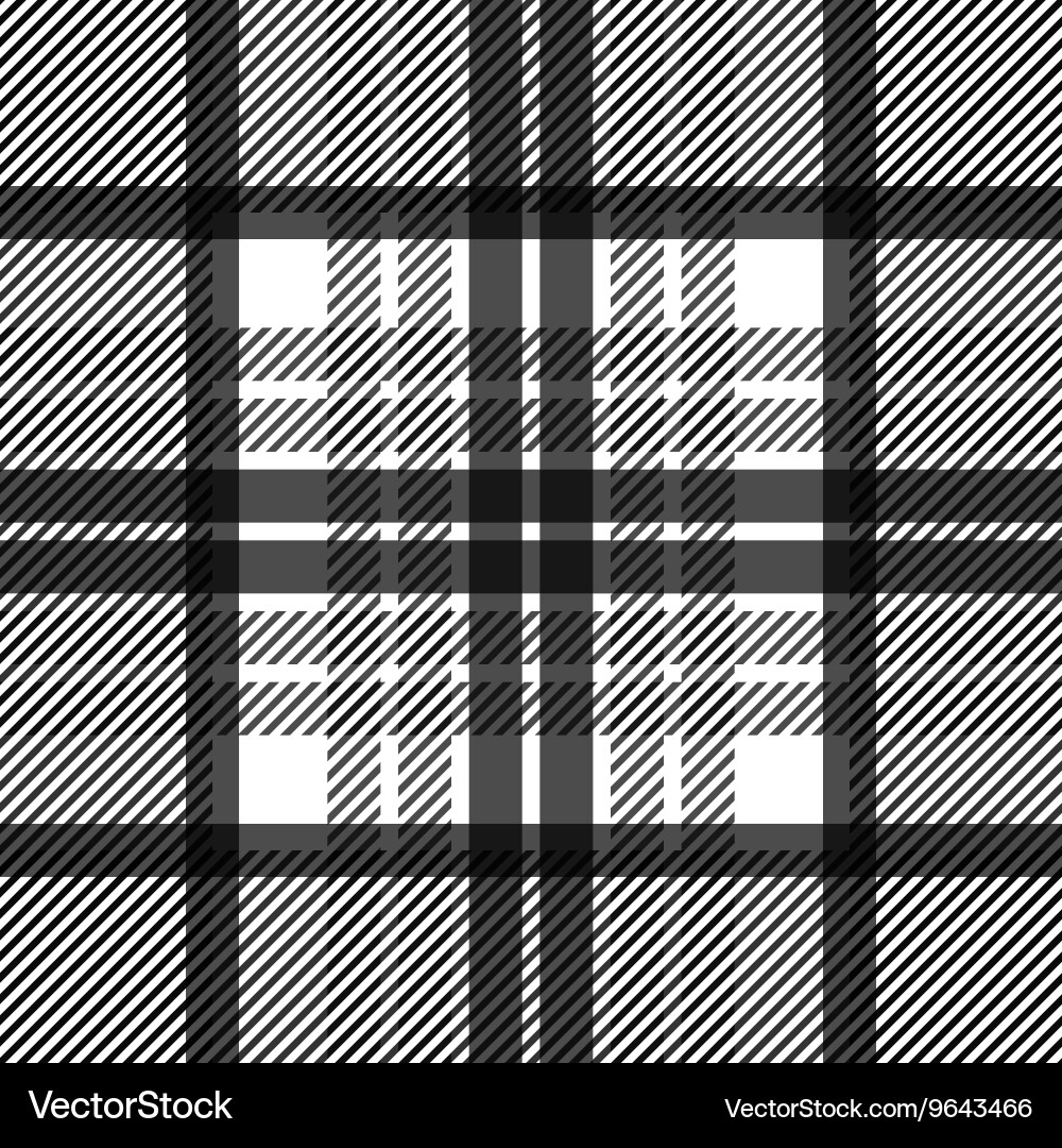 Seamless tartan pattern repeated plaid twill tile Vector Image