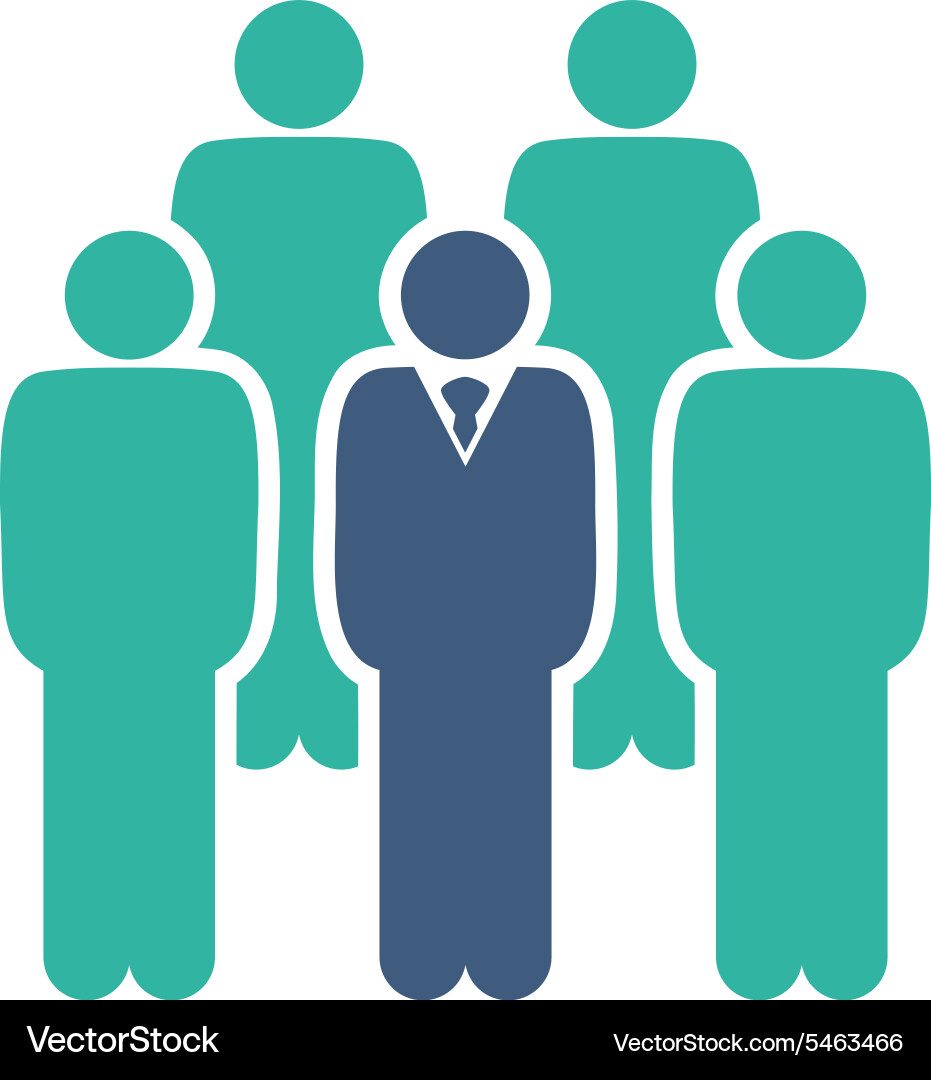 Staff icon from Business Bicolor Set Royalty Free Vector