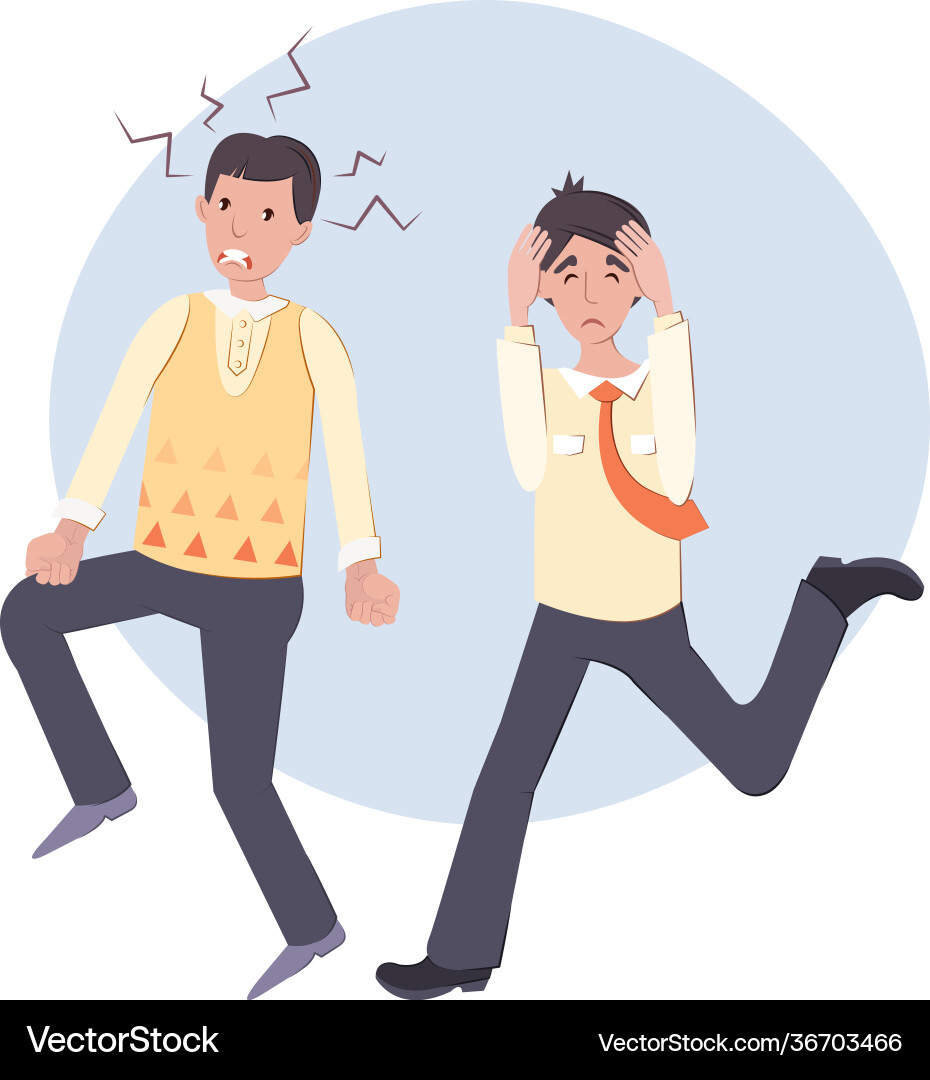Tired and angry people dismissed from work during Vector Image