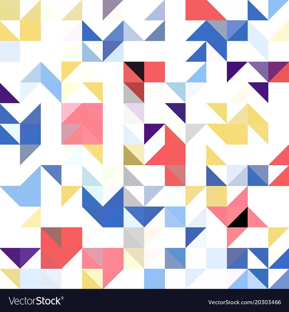 Triangle geometric shapes pattern Royalty Free Vector Image