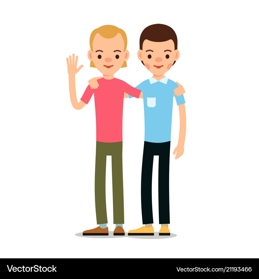 Young man cartoon isolated on white background Vector Image
