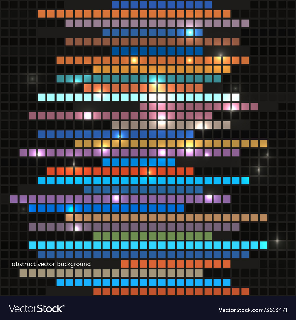 Abstract squares equalizer background Royalty Free Vector