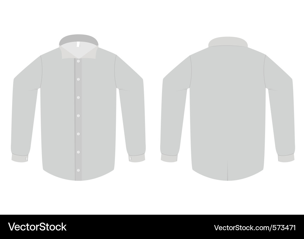 Dress shirt or blouse template Royalty Free Vector Image