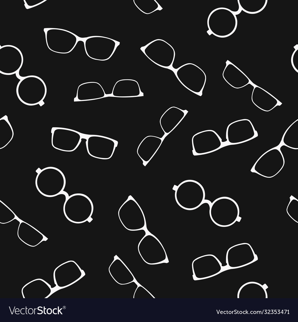 Glasses seamless pattern Royalty Free Vector Image