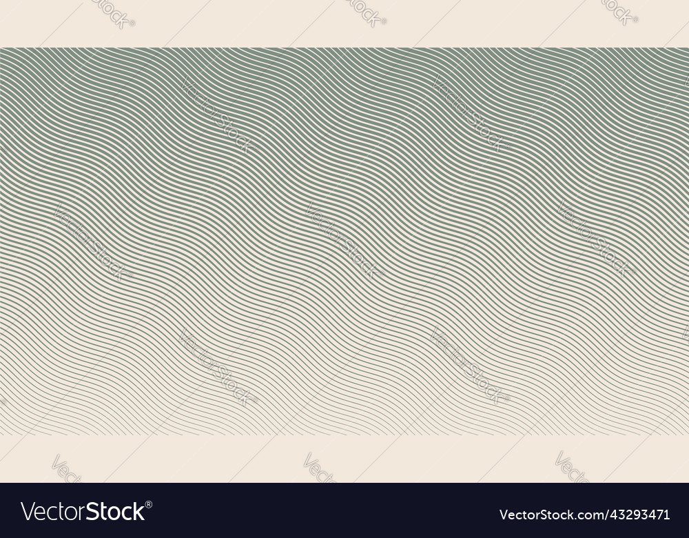 Parallel hatching wavy lines halftone pattern Vector Image