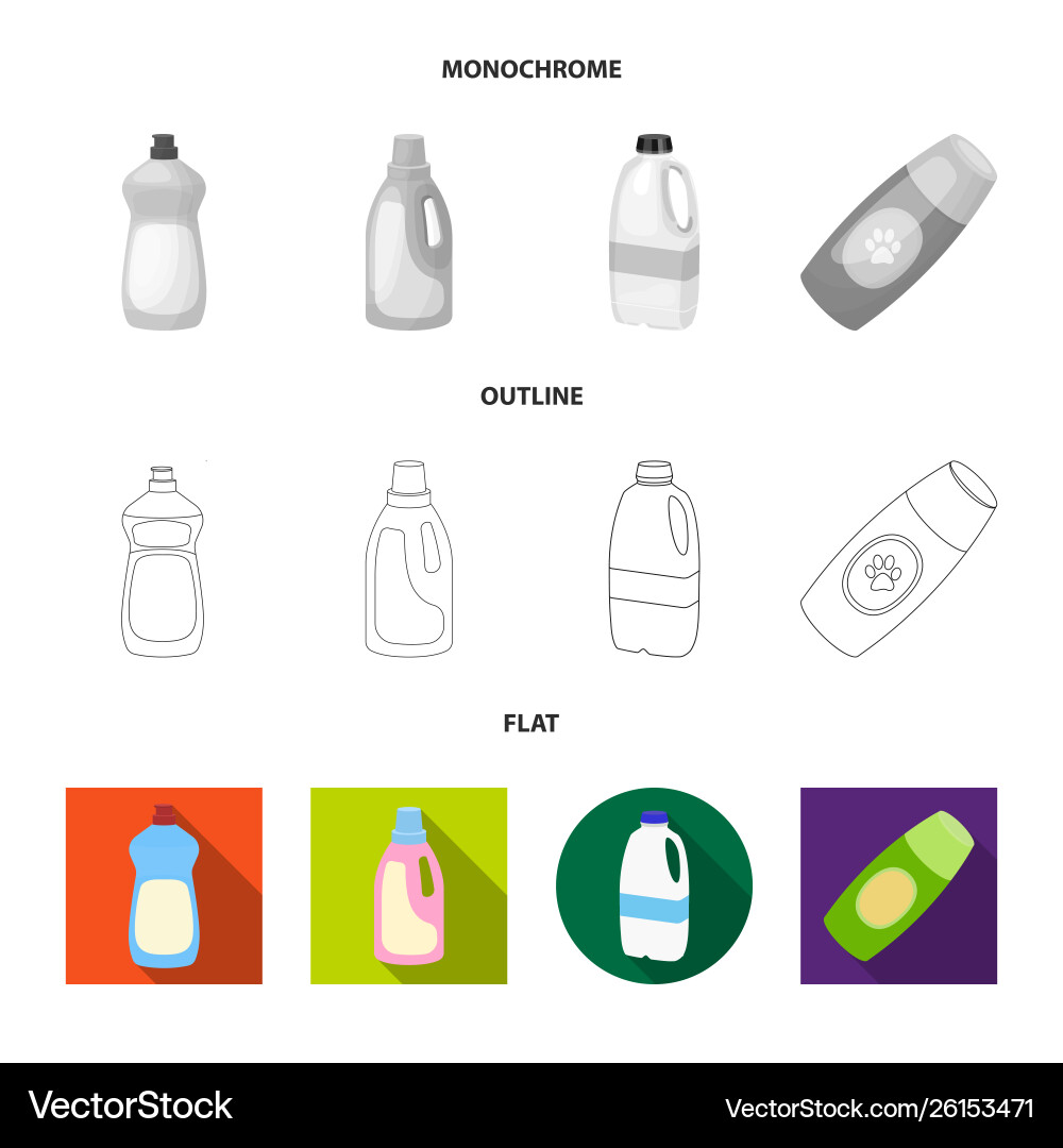 Plastic and container icon Royalty Free Vector Image