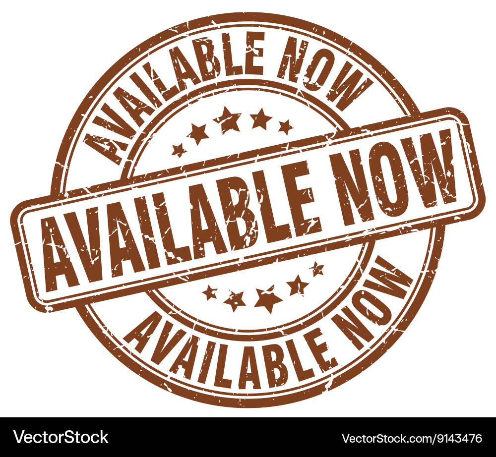 Available now brown grunge round vintage rubber Vector Image