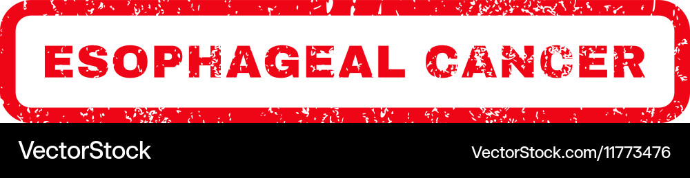 Esophageal cancer rubber stamp Royalty Free Vector Image