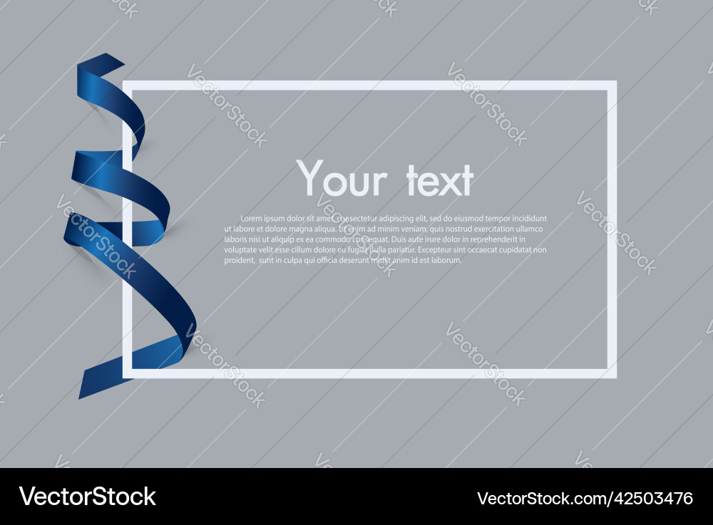 Frame and border of red ribbon template elements Vector Image