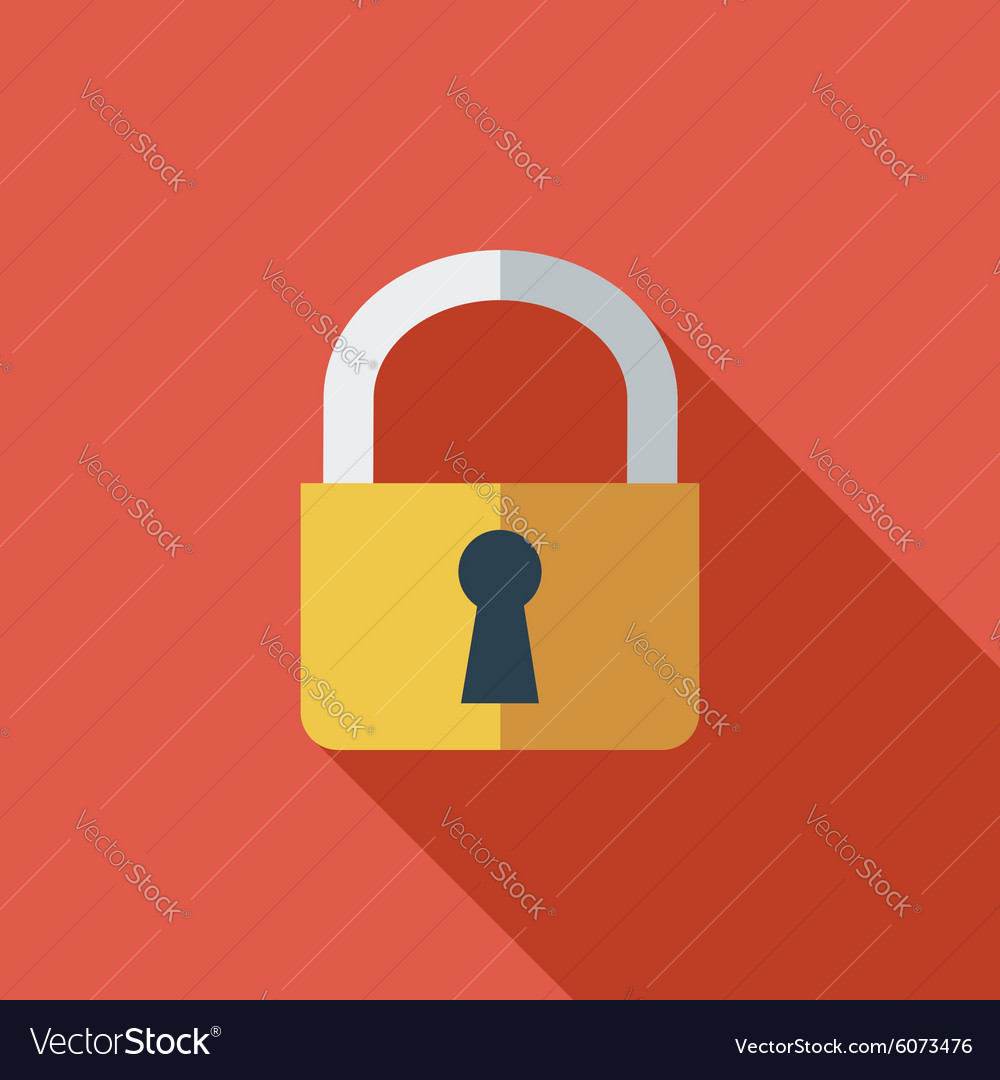 Lock single icon Royalty Free Vector Image - VectorStock