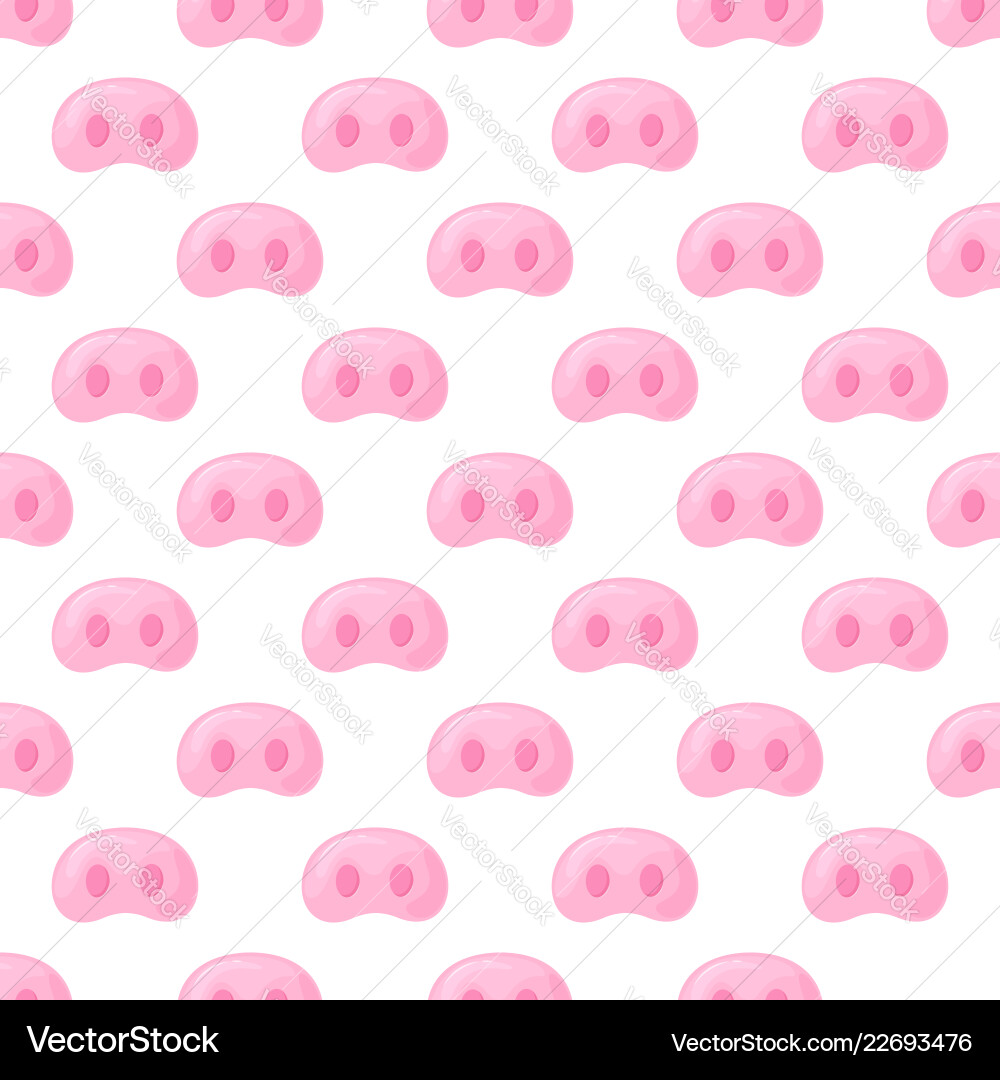 Pig s snout festive seamless pattern for the new Vector Image