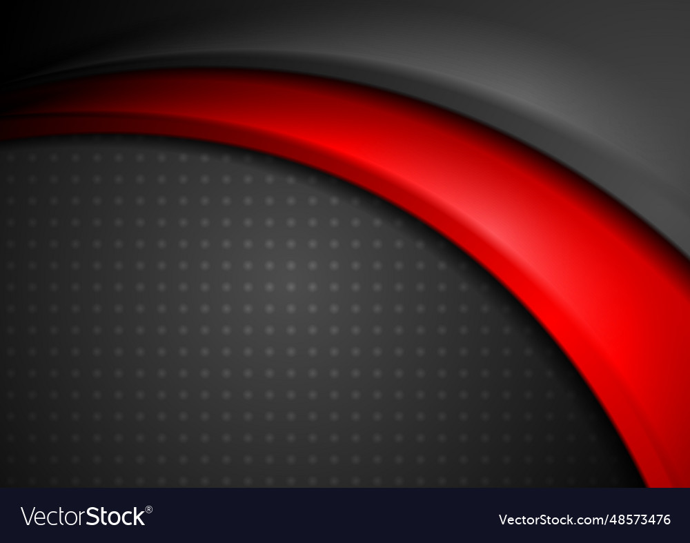 Red and black abstract smooth wavy background Vector Image Red and black abstract smooth wavy background Vector Image