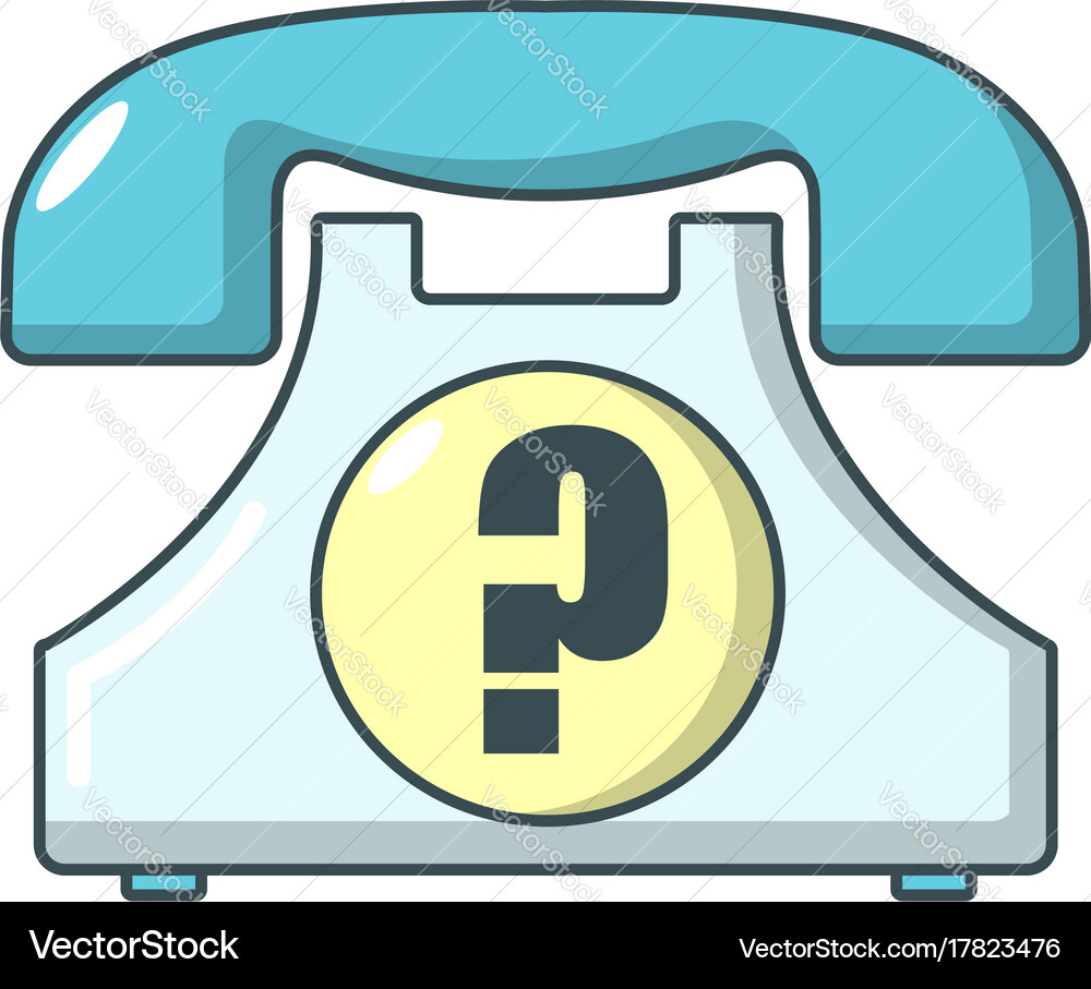 Retro phone icon cartoon style Royalty Free Vector Image