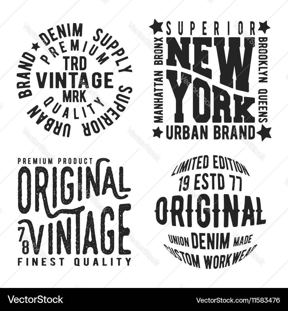 Set of vintage stamp Royalty Free Vector Image