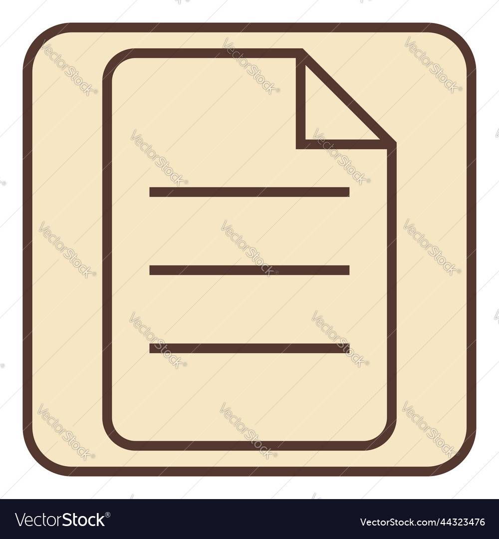 Web document on a white background Royalty Free Vector Image