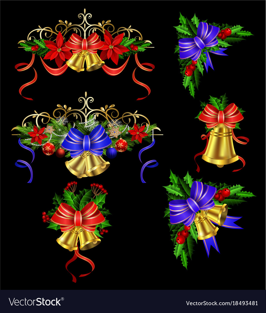 Christmas elements for your designs Royalty Free Vector