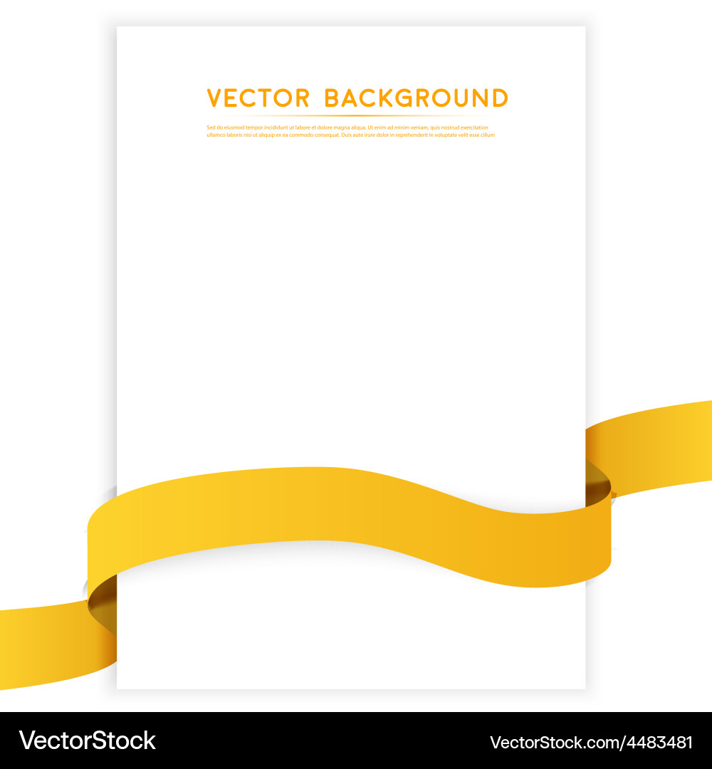 Color ribbons isolated on white Royalty Free Vector Image