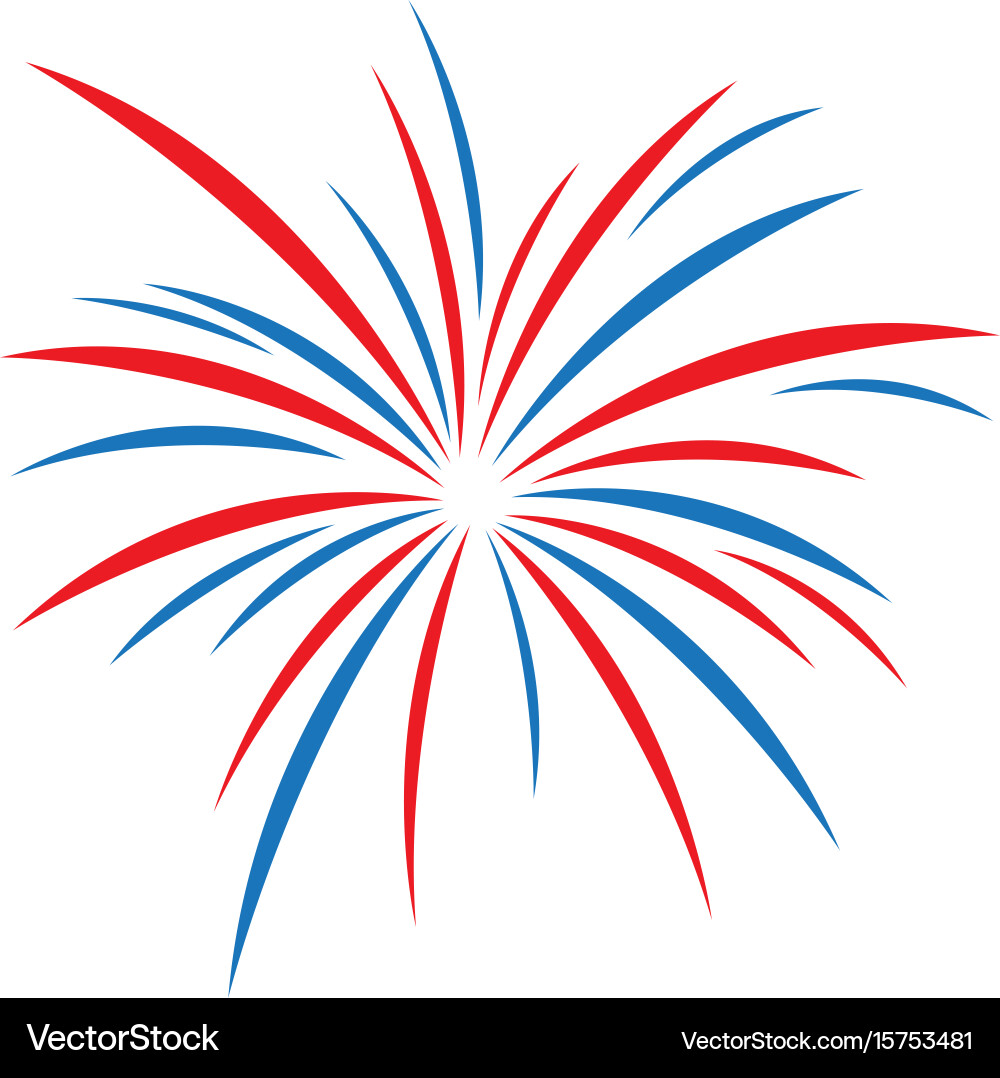 Exploding fireworks logo icon Royalty Free Vector Image