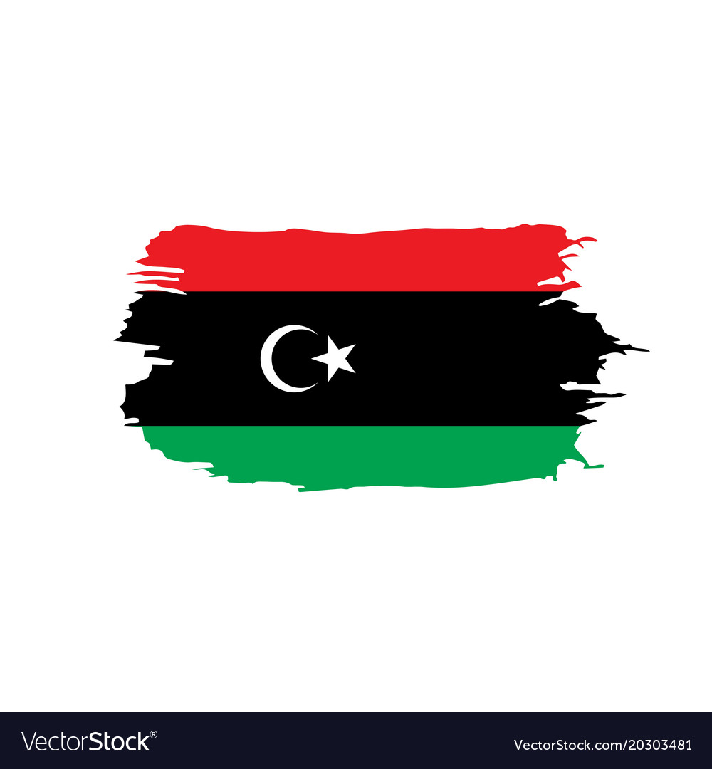 Libya flag Royalty Free Vector Image - VectorStock