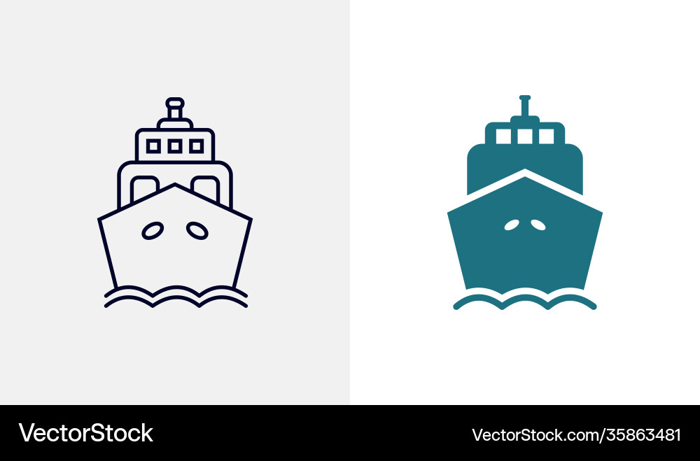 Ship icon template travel design icon concepts Vector Image