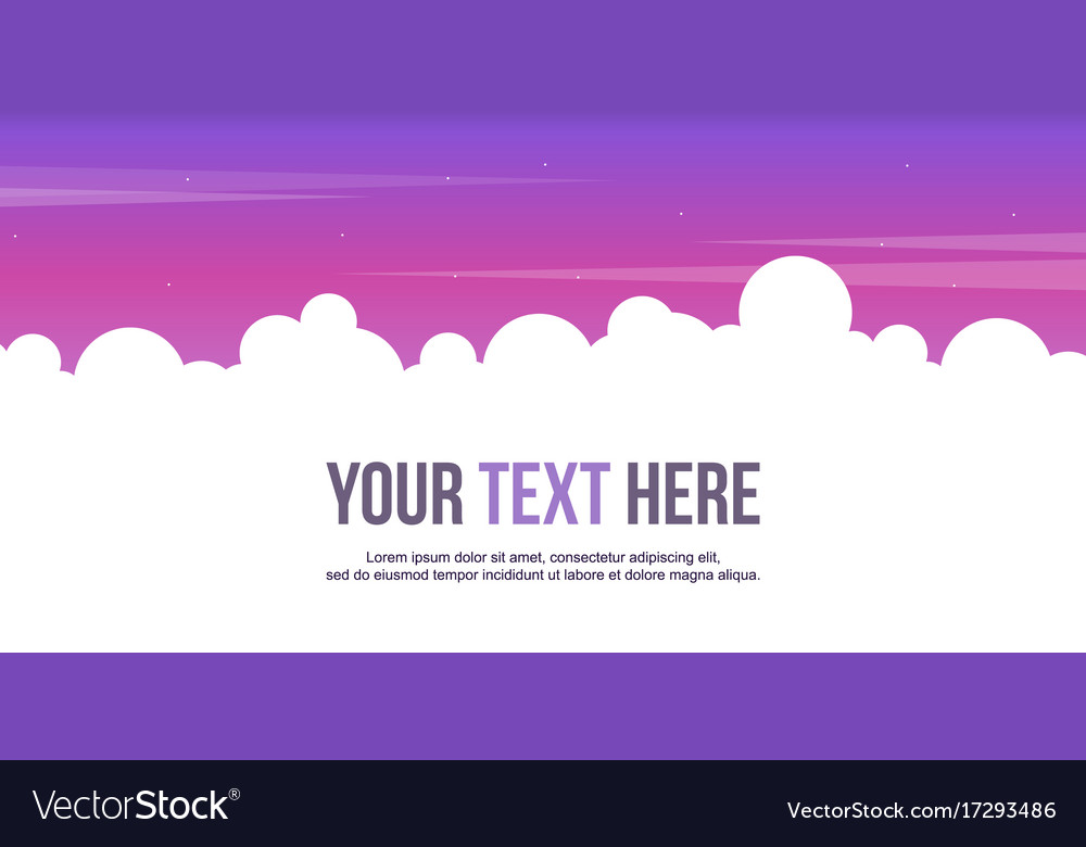 Cloud style header website collection Royalty Free Vector