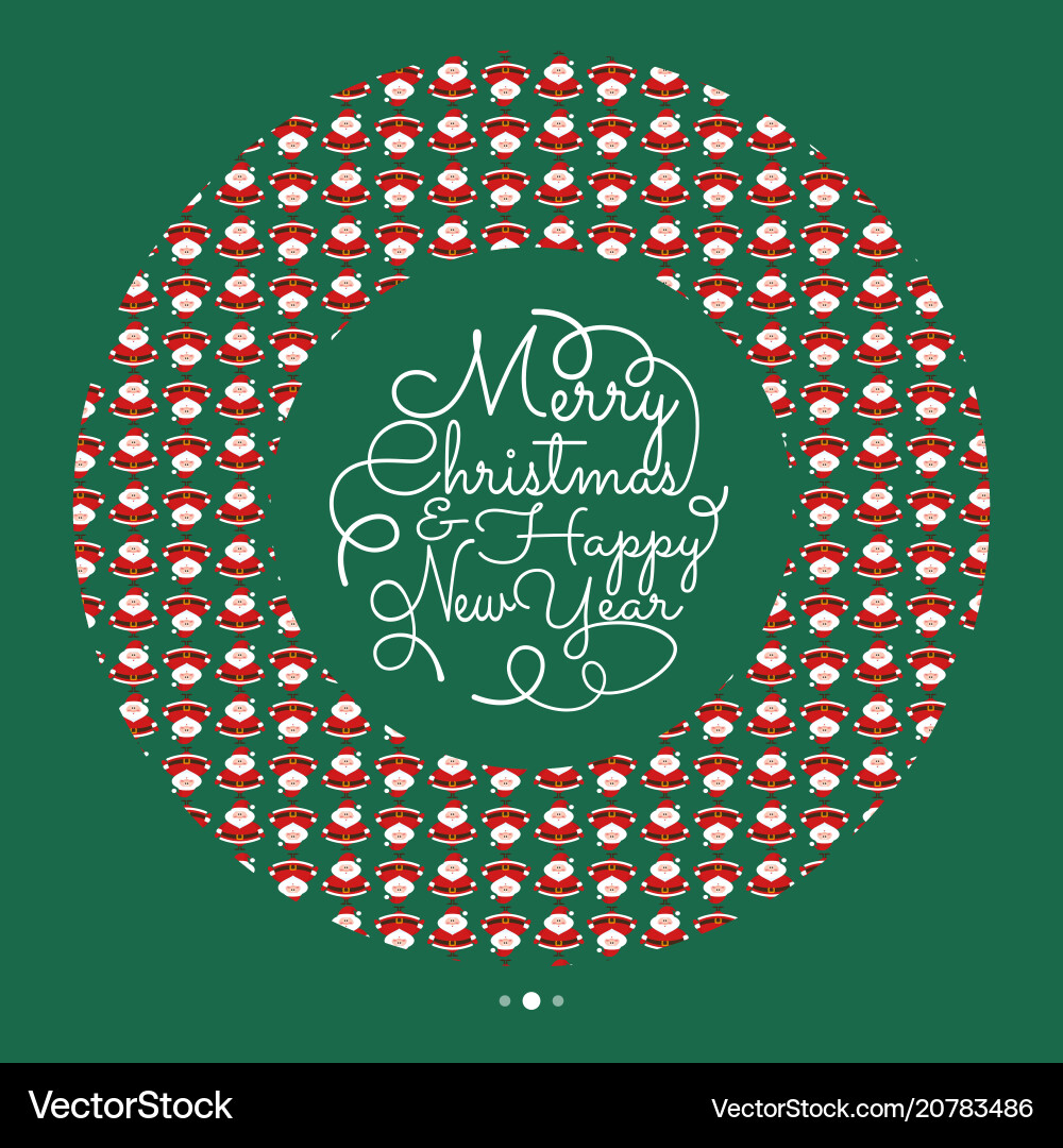 Greeting card or invitation concept with circle Vector Image
