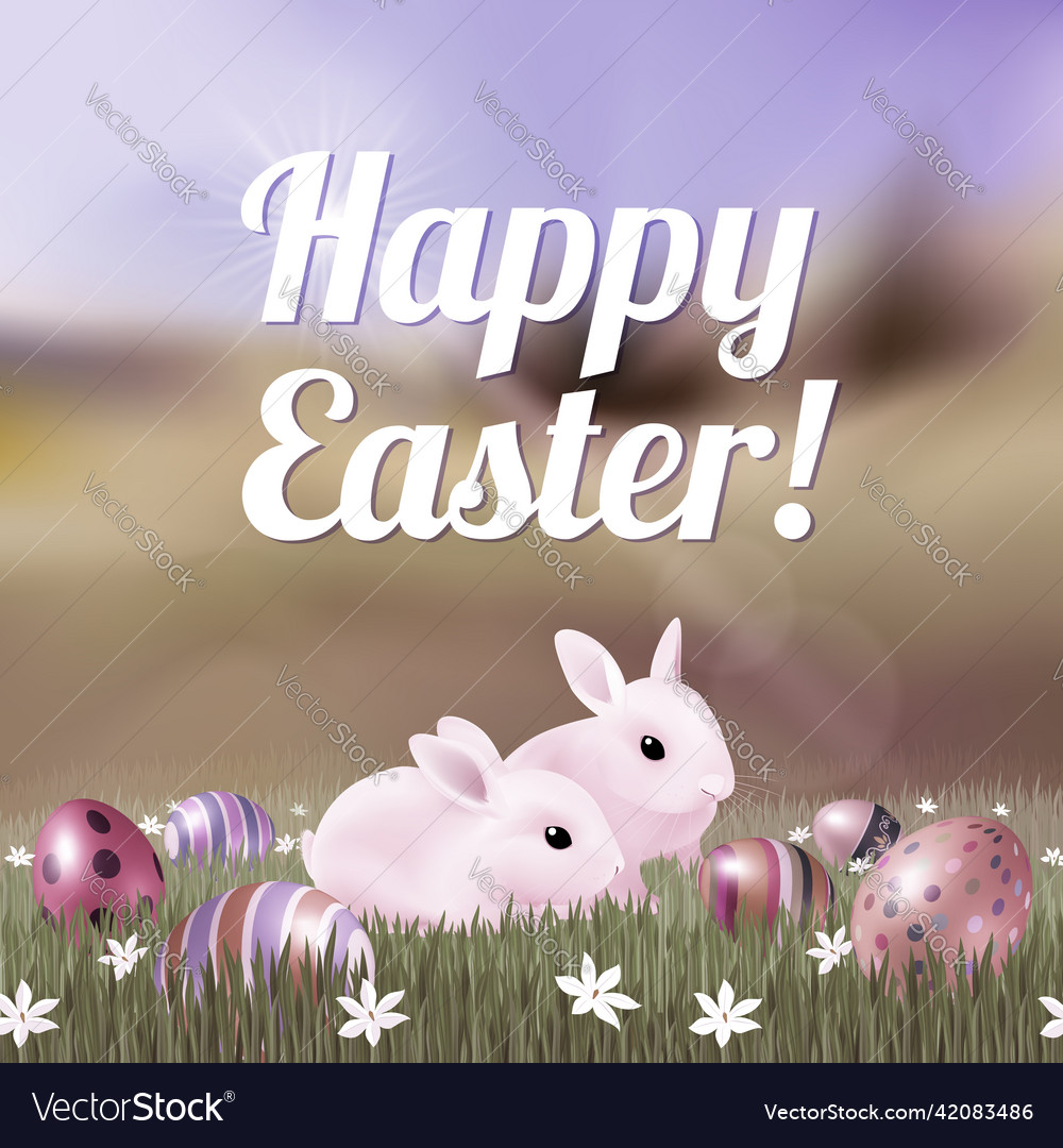 Happy easter Royalty Free Vector Image - VectorStock