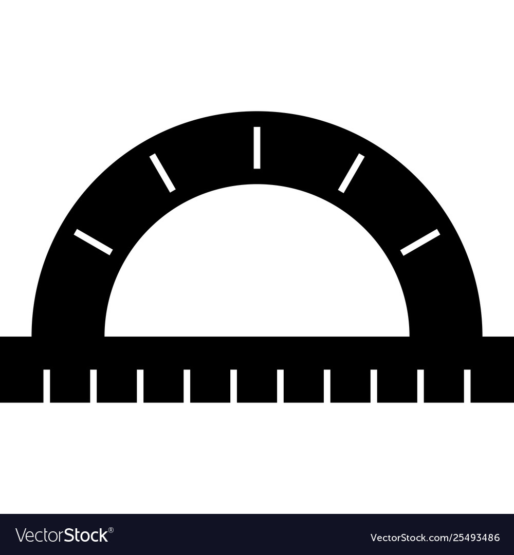 Protractor icon Royalty Free Vector Image - VectorStock