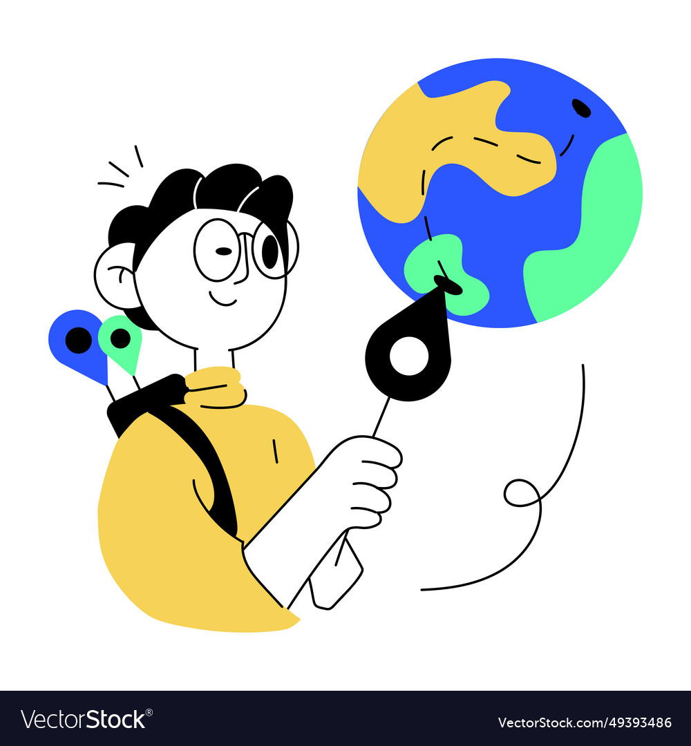 World tracking Royalty Free Vector Image - VectorStock