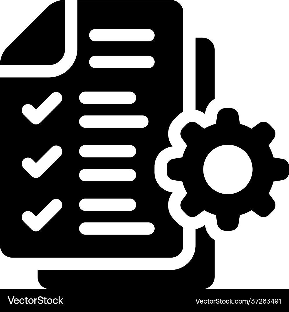 Checklist management Royalty Free Vector Image