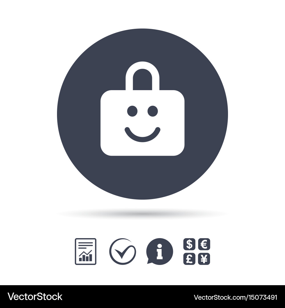 Child lock icon locker with smile symbol Vector Image