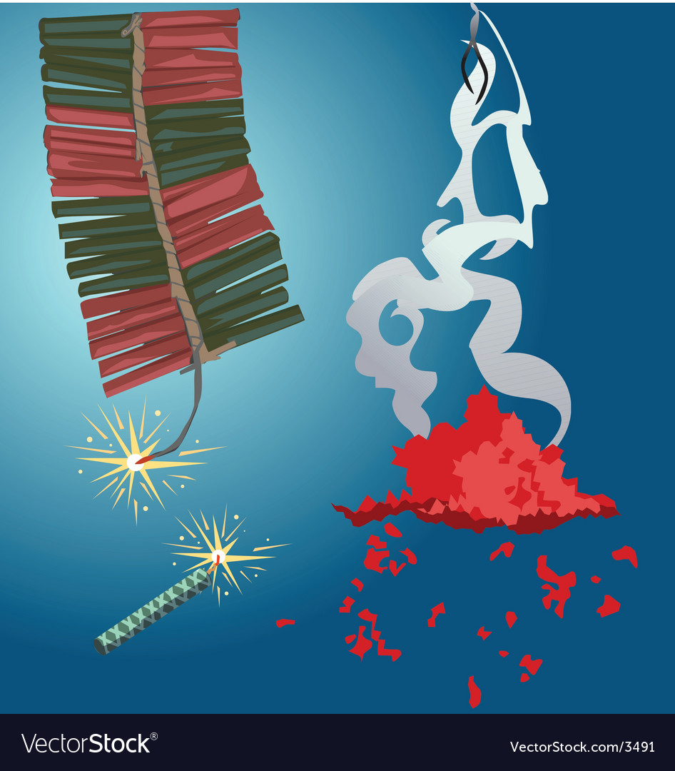 Firecrackers Royalty Free Vector Image - VectorStock