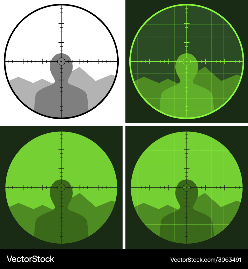 Gun crosshair sight Royalty Free Vector Image - VectorStock