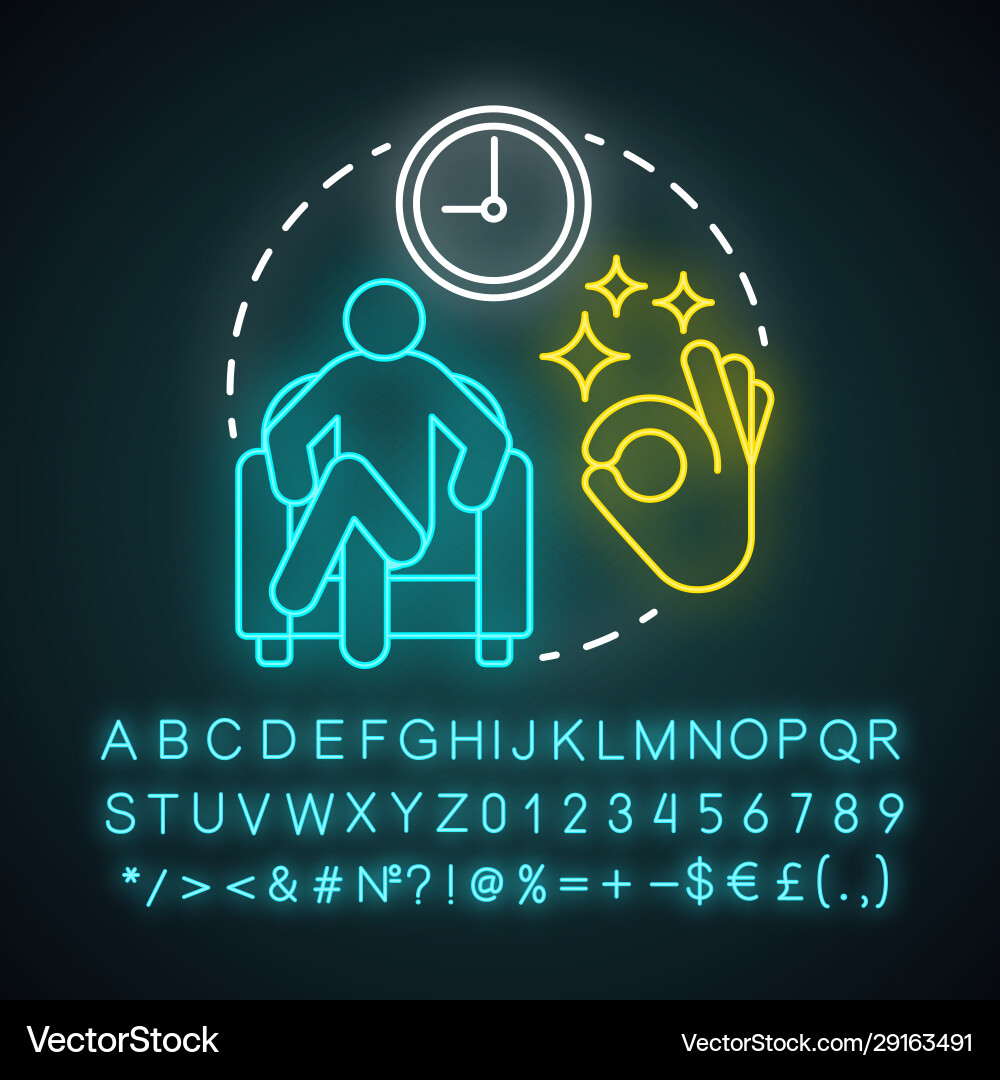 Simple living neon light concept icon reducing Vector Image