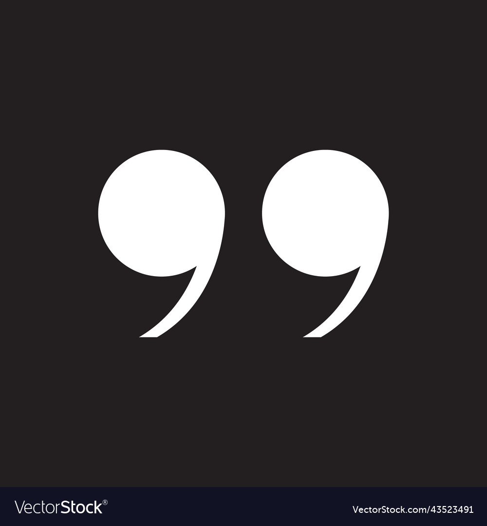 White quotation mark icon Royalty Free Vector Image White quotation mark icon Royalty Free Vector Image