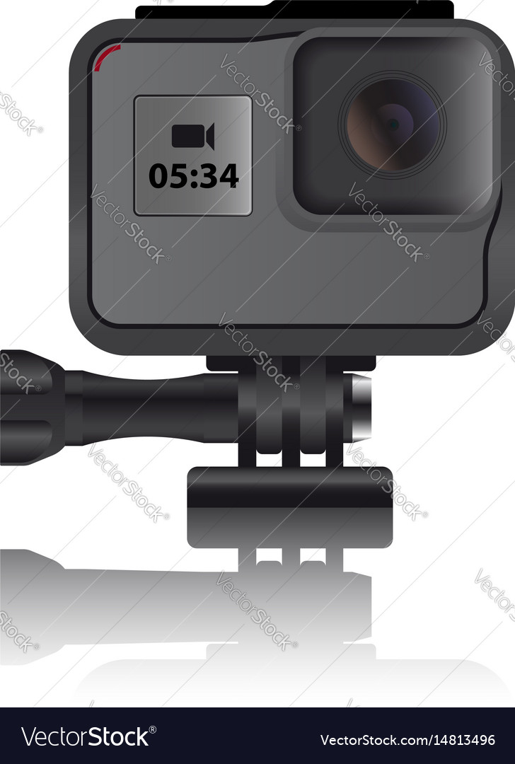 Action camera Royalty Free Vector Image - VectorStock