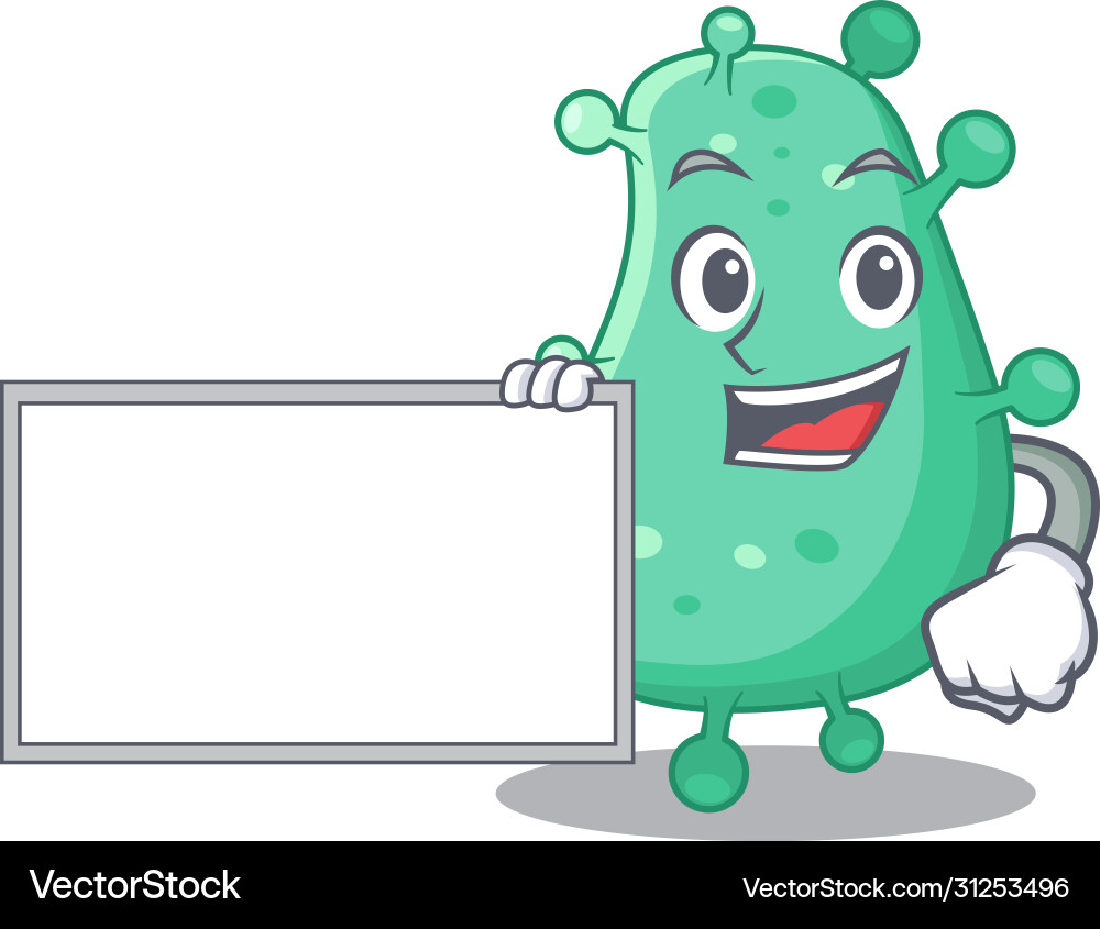 Agrobacterium tumefaciens cartoon character Vector Image