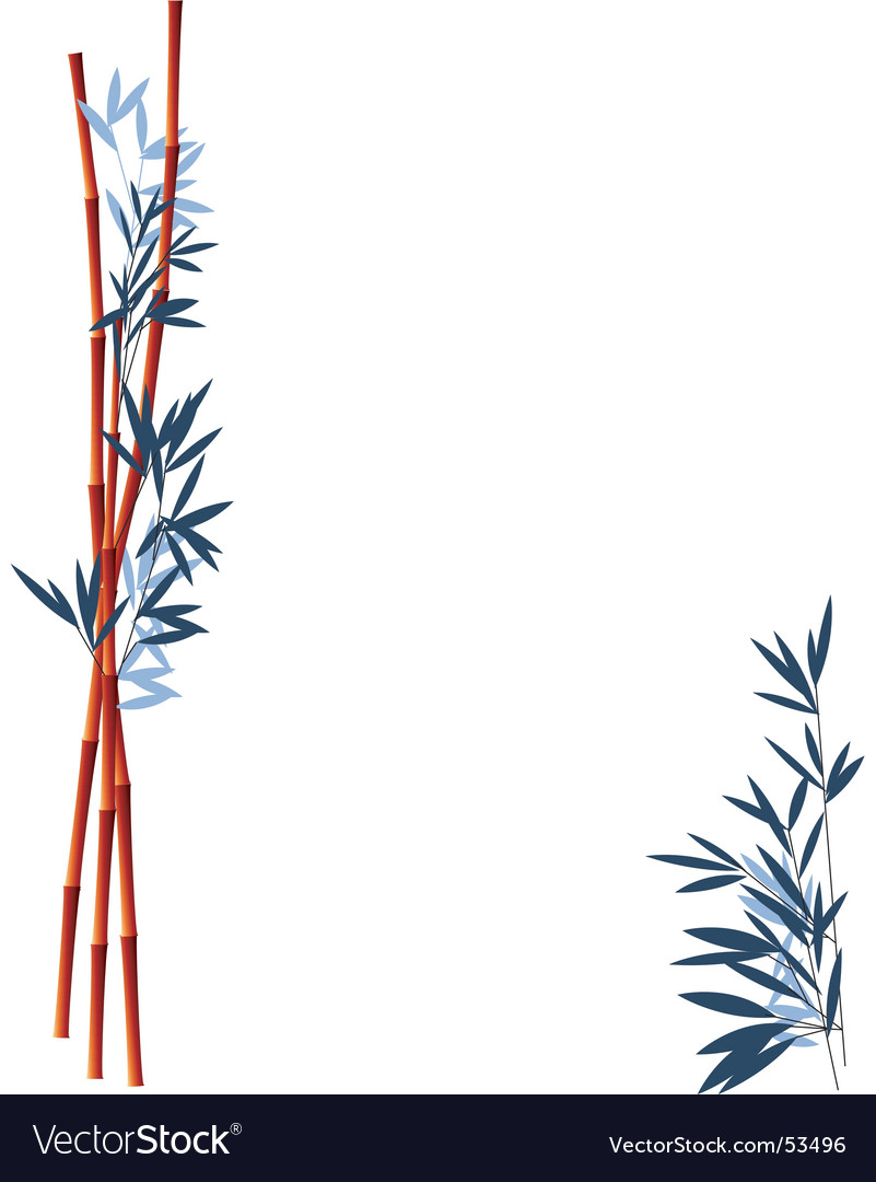 Bamboo frame Royalty Free Vector Image - VectorStock