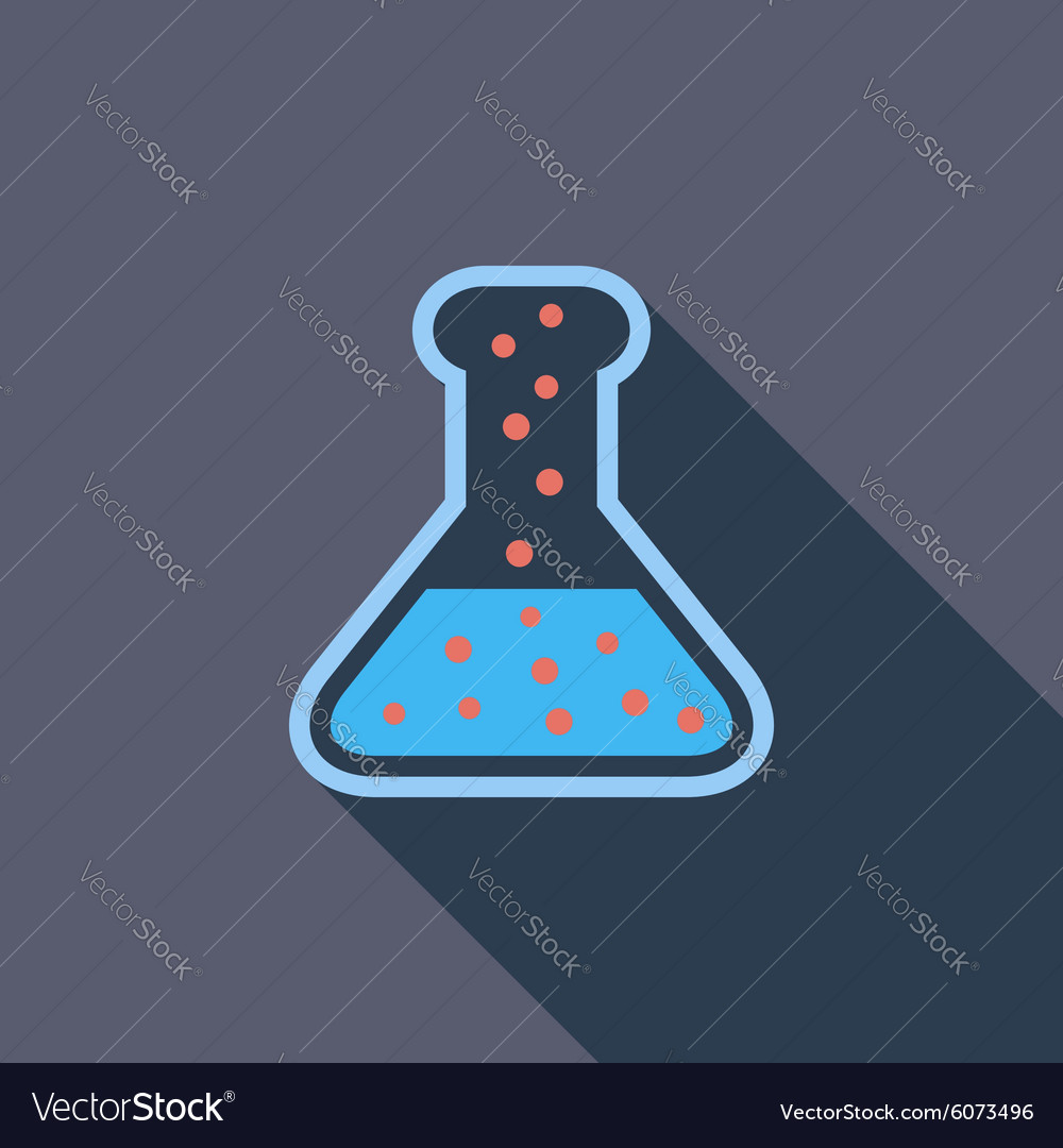 Chemisty flat icon Royalty Free Vector Image - VectorStock