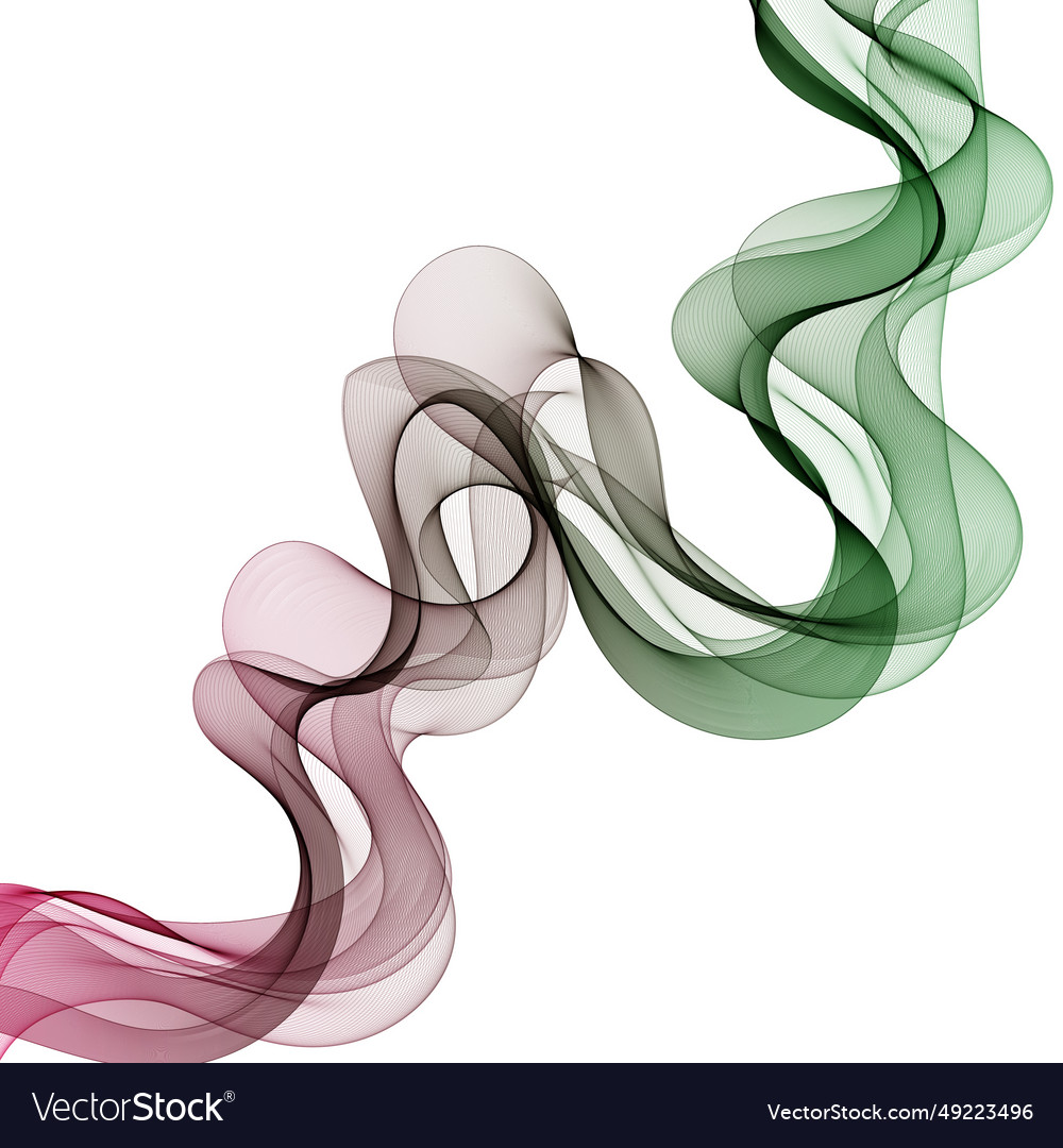 Colored wave pattern modern design element Vector Image