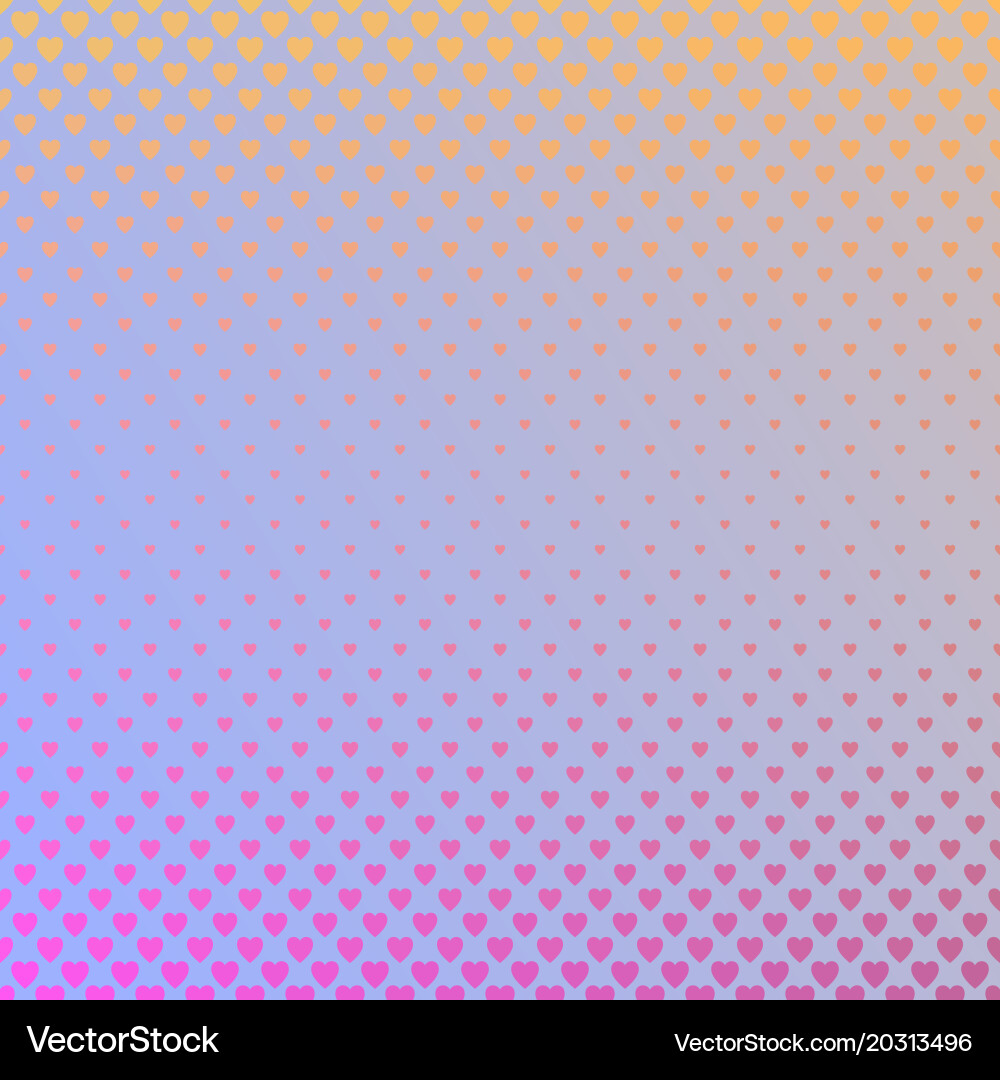 Gradient abstract heart pattern background - love Vector Image