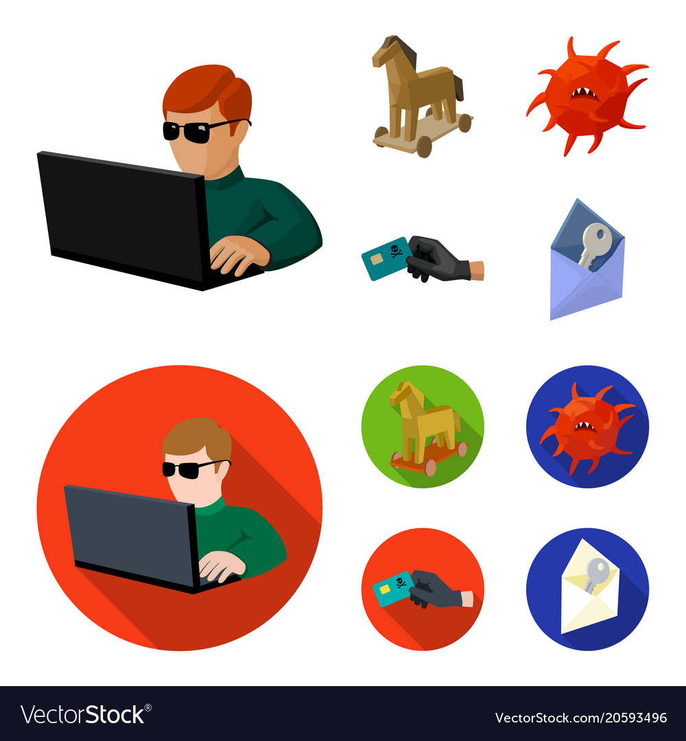 Hacker hacking system internet hackers Royalty Free Vector